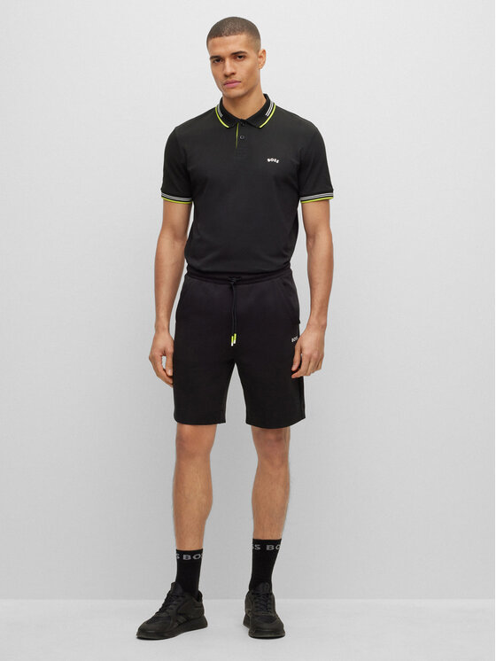Boss Polo Paul 50469245 Czarny Slim Fit | Modivo.pl