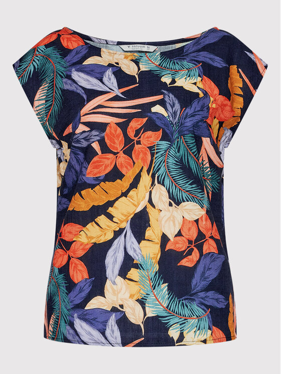 Tatuum Bluse Afeli T2209.061 Dunkelblau Regular Fit | Modivo.de