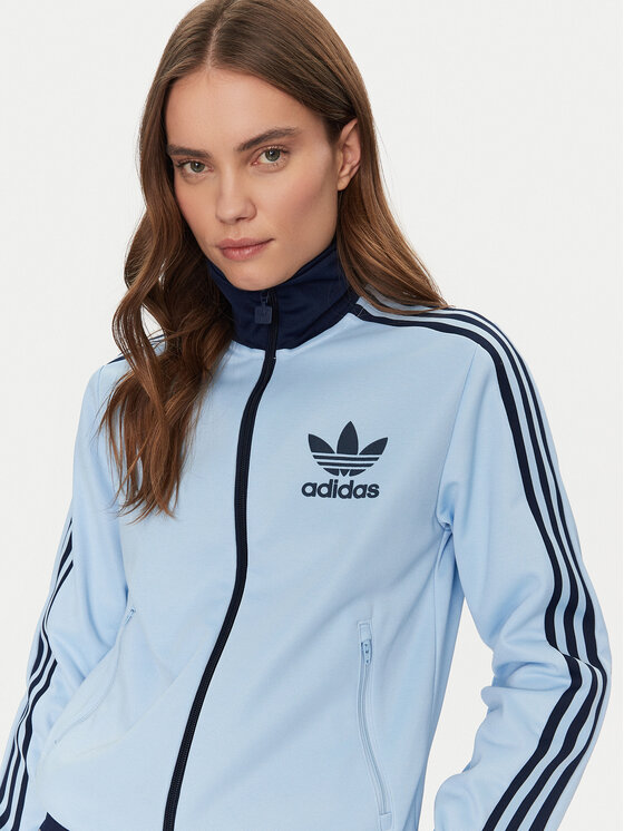 adidas Bluza Beckenbauer JC5805 Błękitny Regular Fit | Modivo.pl