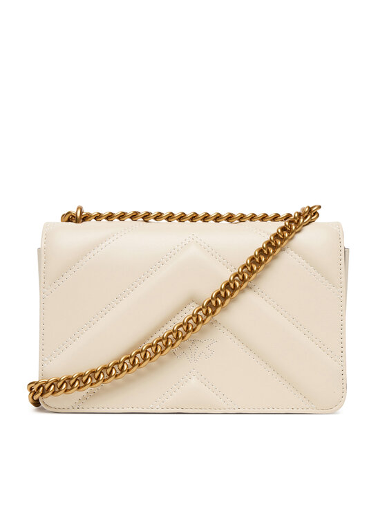 PINKO Kabelka Love One Mini Light Dc. Al 25-26 PLTT 104550 A2OS Écru ...