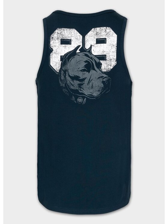PITBULL Tank top Slim Fit Dog 89 3XL Niebieski Regular Fit | Modivo.pl