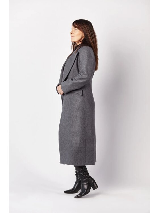 MANDRAGORA Płaszcz przejściowy Ekstrawagancki Szary Reglan Fit | Modivo.pl