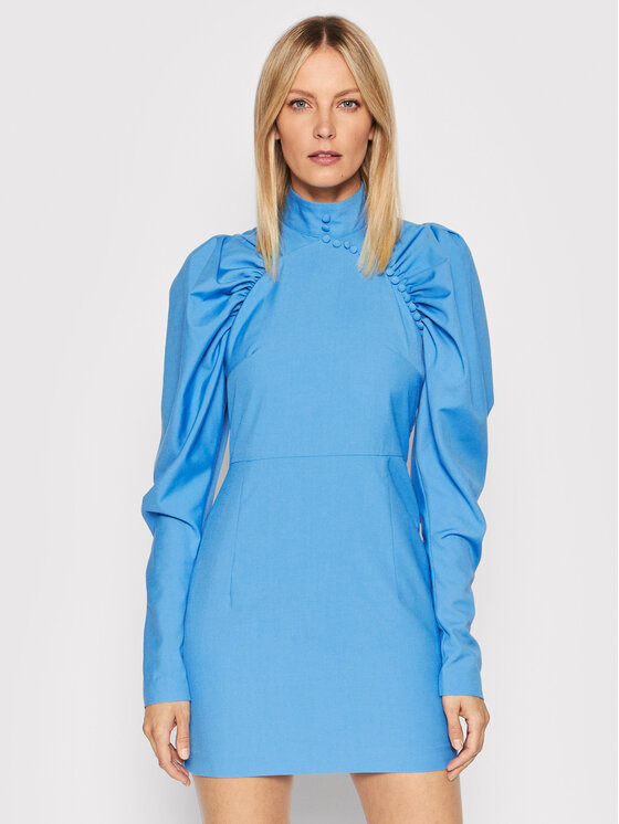 ROTATE Sukienka koktajlowa Kim RT1171 Niebieski Slim Fit | Modivo.pl