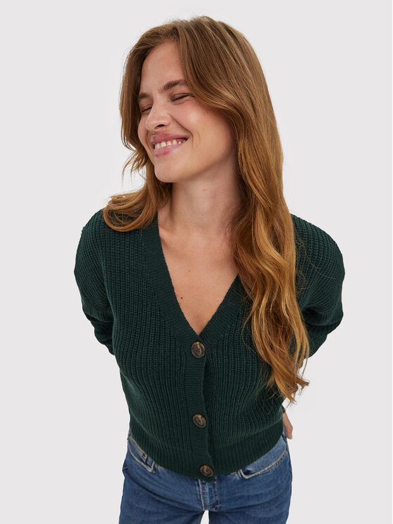 Vero Moda Cardigan Lea 10273853 Verde Relaxed Fit | Modivo.ro