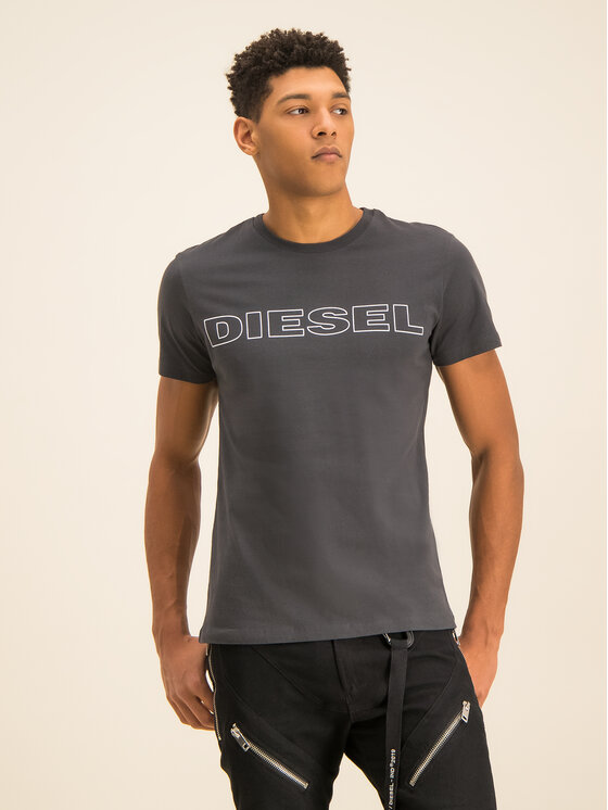 Diesel T-Shirt UMLT-Jake 00CG46 0DARX Szary Regular Fit | Modivo.pl