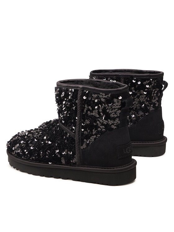 Ugg Апрески W Classic Mini Chunky Sequin 1130602 Черен | Modivo.bg