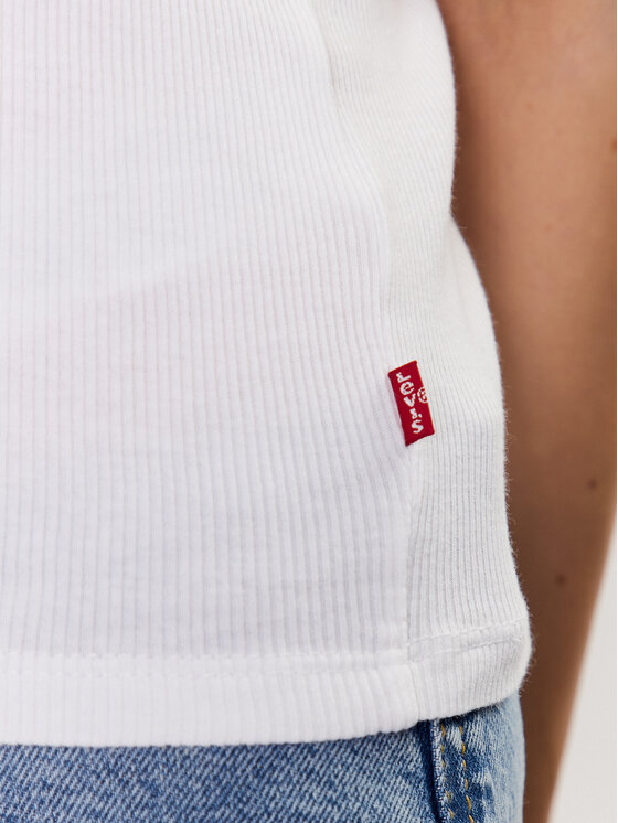 Levi's® Top Essential A5906-0001 Biały Regular Fit | Modivo.pl