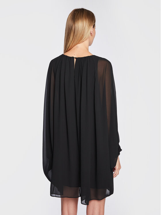 NAF NAF Koktel haljina Ktoday THNR35 Crna Relaxed Fit | Modivo.hr