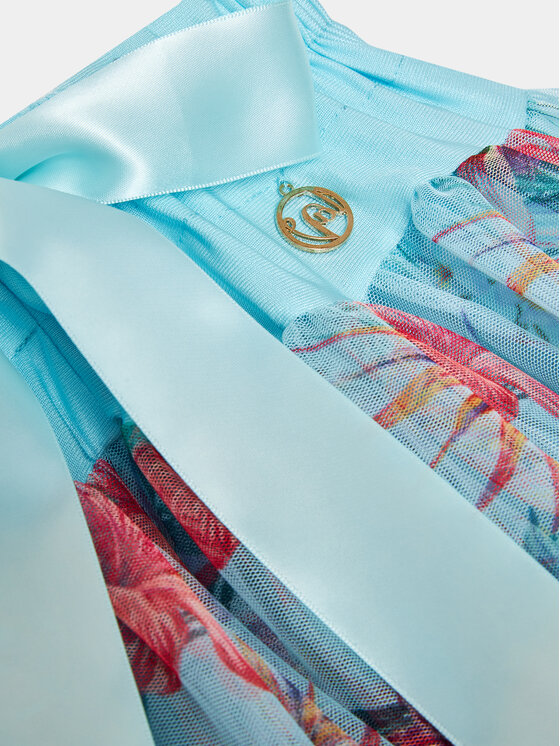 LaVashka Spódnica tiulowa Floral 13F S Niebieski Regular Fit | Modivo.pl