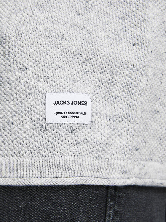 Jack&Jones Sweter Hill 12157321 Szary Regular Fit | Modivo.pl