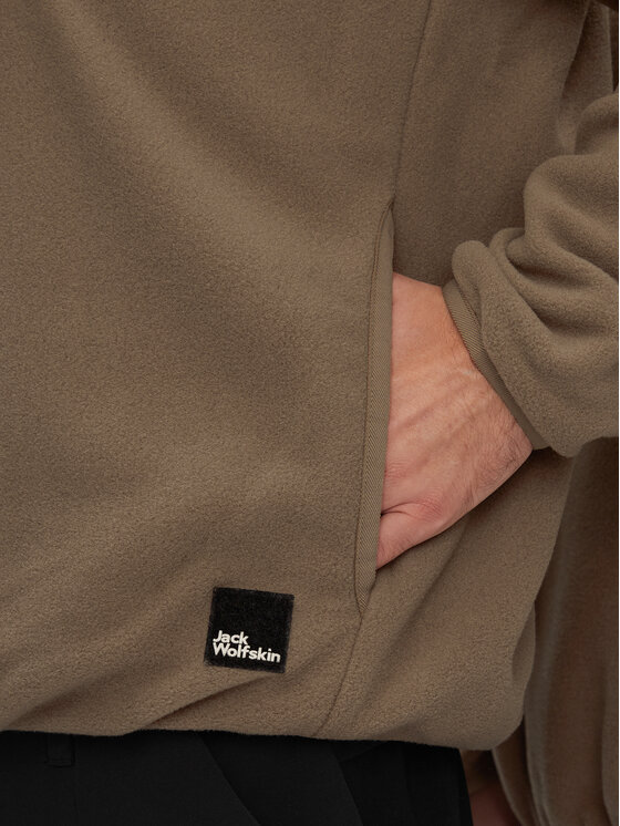 Jack Wolfskin Polar Bockenheim Fleece 1711091 Brązowy Oversize | Modivo.pl