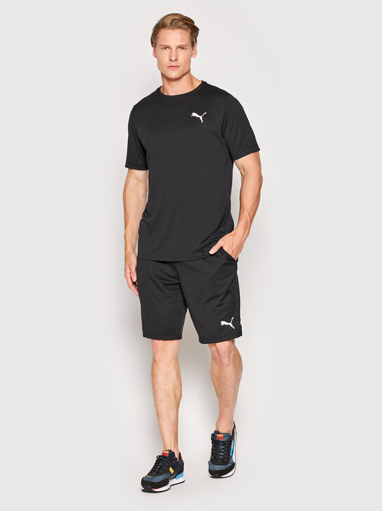 Puma Koszulka techniczna Active Small Logo 586725 Czarny Regular Fit ...
