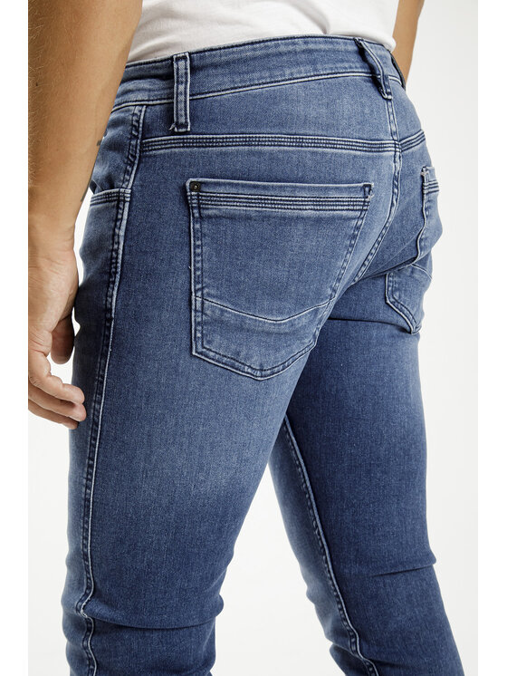 Cross Jeans Jeansy E 185-148 Niebieski Tapered Leg | Modivo.pl