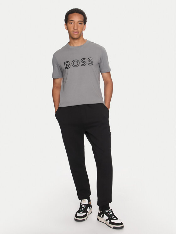 Boss Футболка 50519358 Сірий Regular Fit | Modivo.ua