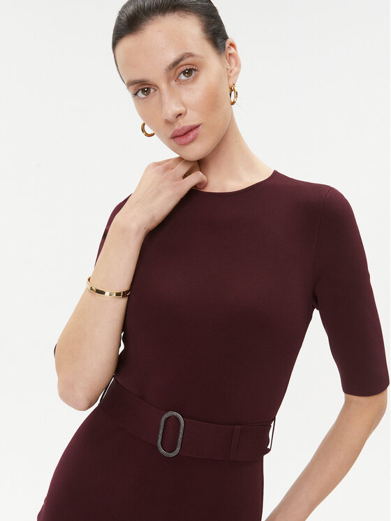 Ted Baker Sukienka dzianinowa Samalee 271307 Bordowy Regular Fit ...