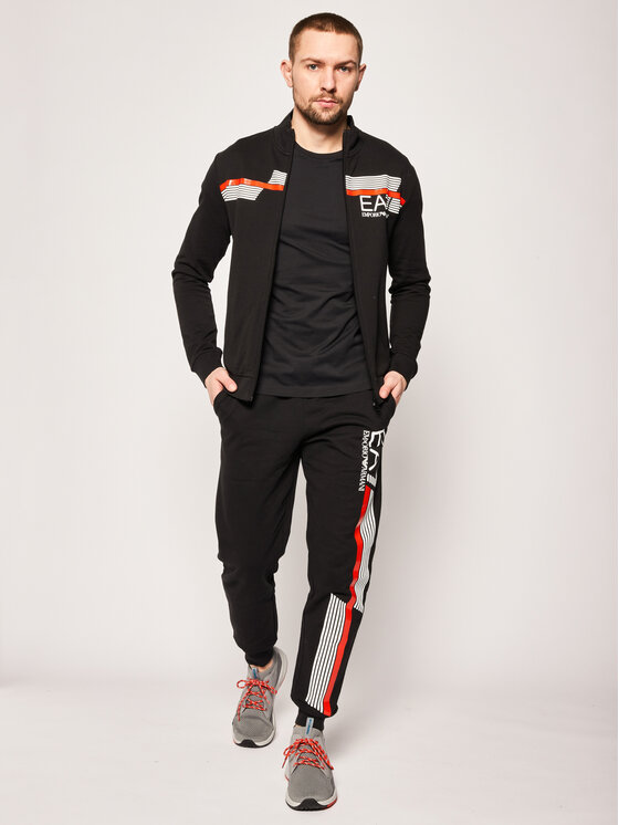 EA7 Emporio Armani Bluza 3HPM51 PJ05Z 1554 Czarny Regular Fit | Modivo.pl