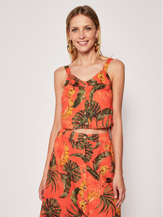 Banana Moon Top Nueva Bananasvo JET62 Oranžna Regular Fit | Modivo.si