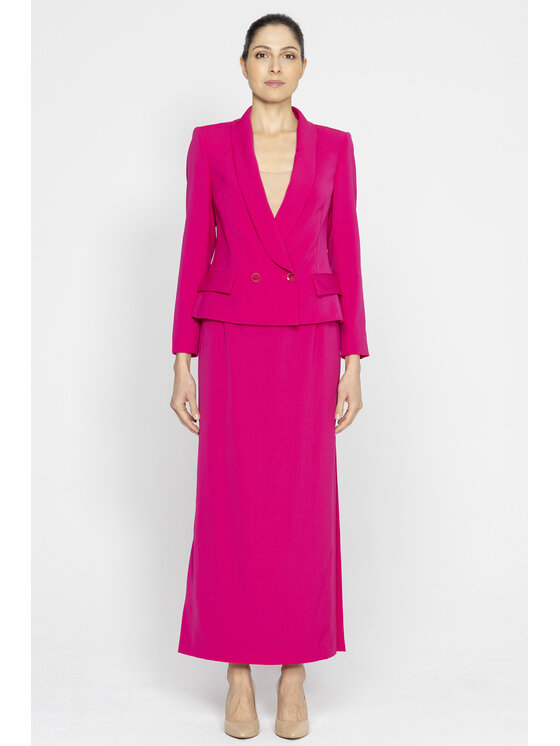 Deni Cler Milano Marynarka W-DC-6010-E2-H8-33-1 Różowy Regular Fit | Modivo.pl