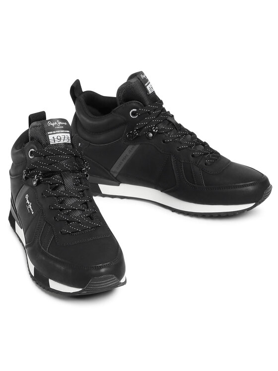 Pepe Jeans Sneakersy Tinker Boot Basic PMS30662 Czarny | Modivo.pl