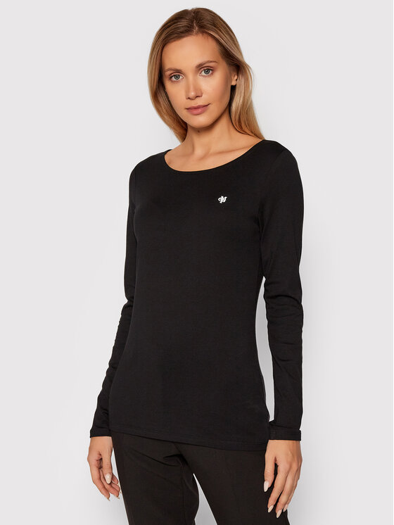 Marc O'Polo Bluzka B01 2183 52487 Czarny Regular Fit | Modivo.pl