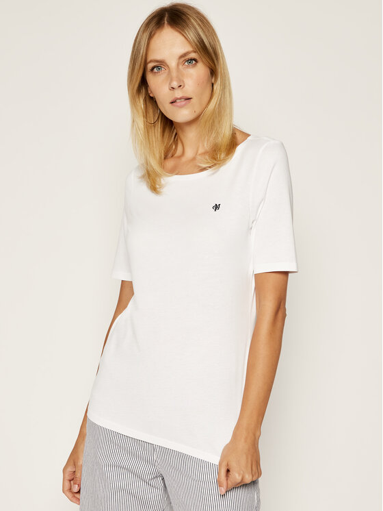 Marc O'Polo T-Shirt B01 2183 51159 Biały Regular Fit | Modivo.pl