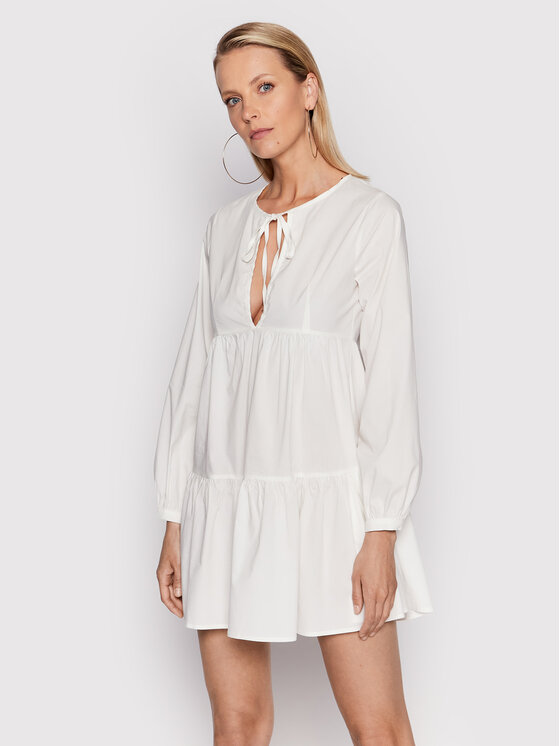 Glamorous Igapäevane kleit AN4211 Valge Relaxed Fit | Modivo.ee