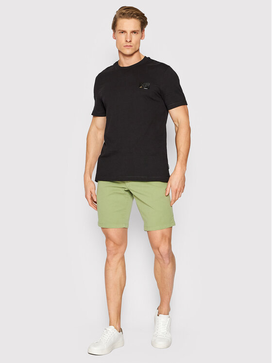 Calvin Klein Шорти от плат Garment Dye K10k109443 Зелен Slim Fit