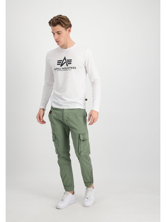 Alpha Industries Spodnie cargo Task Force Pant Zielony Tapered Fit ...