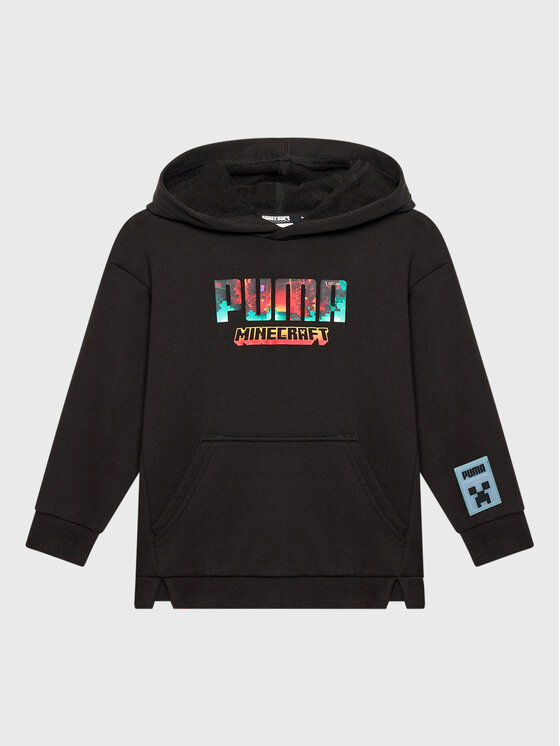 Puma Sweatshirt MINECRAFT 670362 Schwarz Regular Fit | Modivo.de