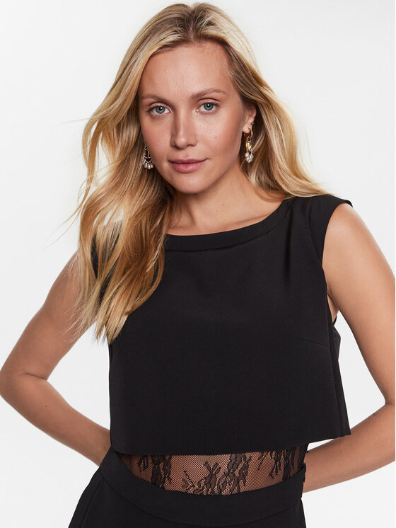 Ermanno Firenze Sukienka codzienna D42EQ029E49 Czarny Regular Fit ...