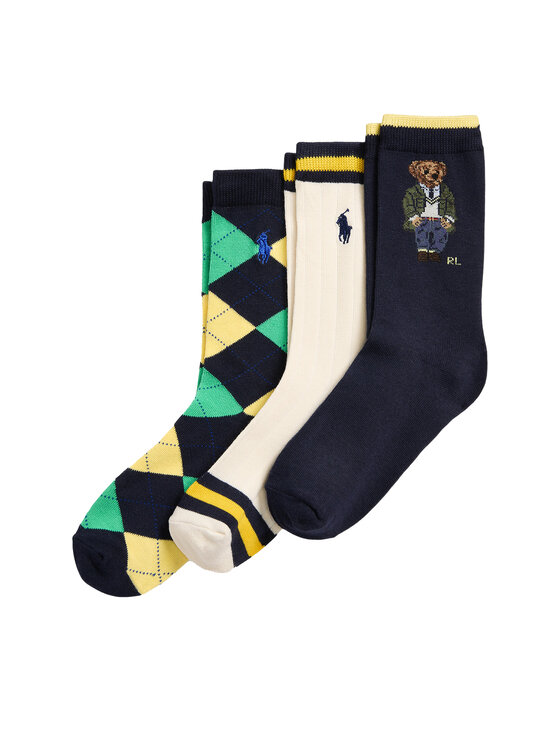 Polo Ralph Lauren Vaikiškų ilgų kojinių komplektas (3 poros ...