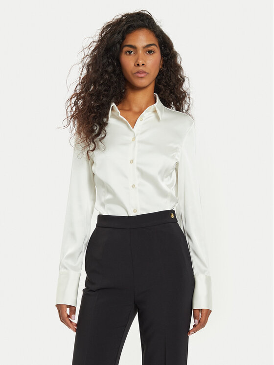 Guess Košile Fernanda W3BH66 WFQC2 Écru Regular Fit | Modivo.cz