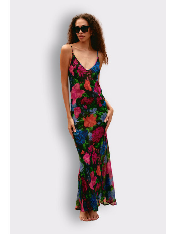 RÊVER DE MOI Sukienka codzienna CENIT WILD FLOWER MIDI DRESS Kolorowy ...