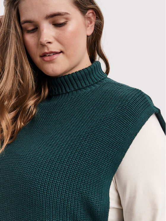 Vero Moda Curve Πουλόβερ Myrna 10252749 Πράσινο Regular Fit | Modivo.gr