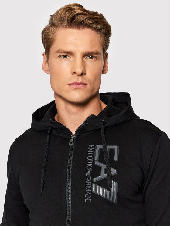 EA7 Emporio Armani Sweatshirt 6KPM53 PJ05Z 1200 Schwarz Regular Fit | Modivo.de