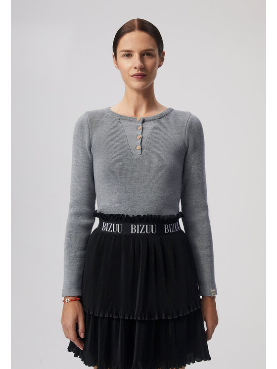 BIZUU T-Shirt VICKY Szary Standard Fit | Modivo.pl