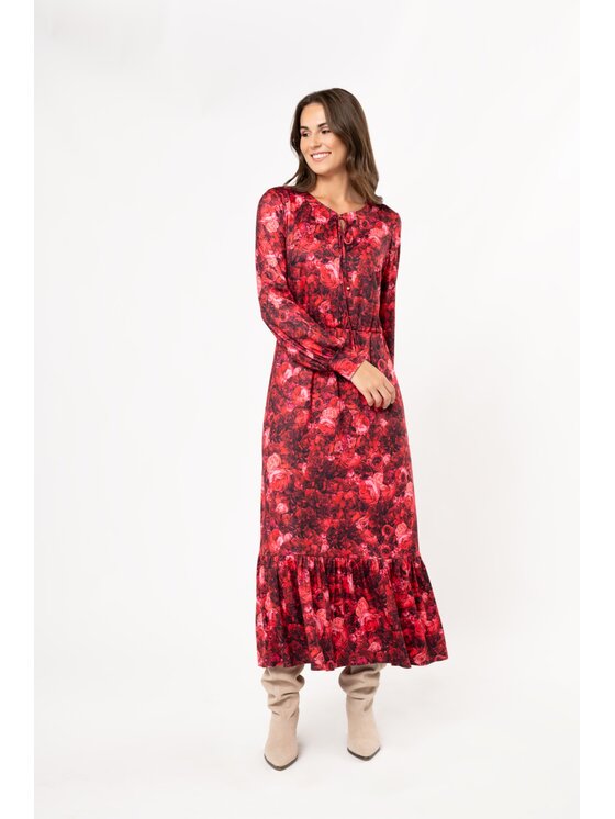 QUIOSQUE Sukienka codzienna ECCO DRESS Różowy Regular Fit | Modivo.pl