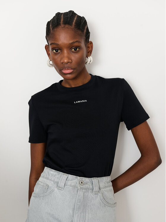 La Mania T-Shirt ANN Czarny Classic Fit | Modivo.pl