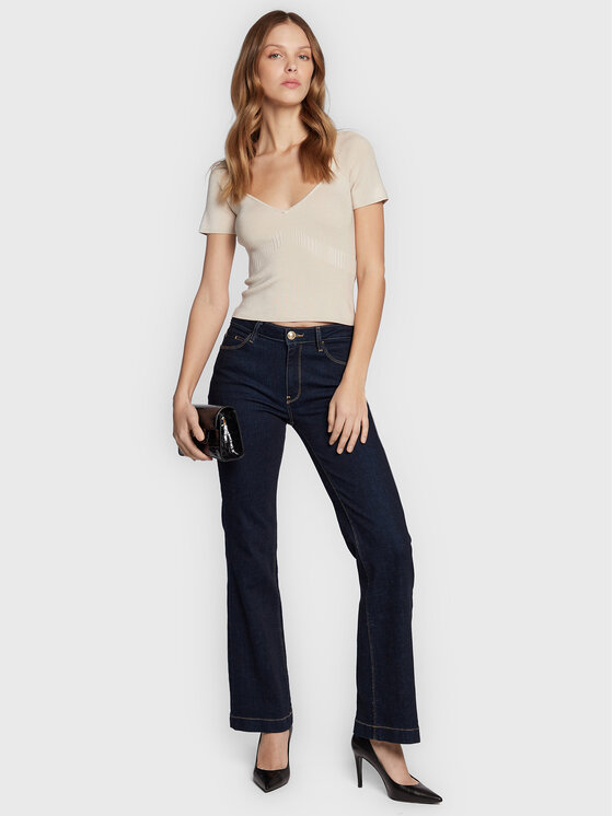 Guess Halenka Alcosta W2BR65 Z2XY0 Écru Slim Fit | Modivo.cz
