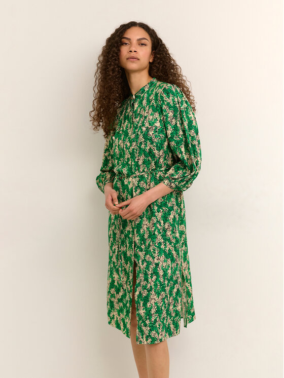 Karen by Simonsen Letní šaty Grace 10104188 Zelená Relaxed Fit | Modivo.cz