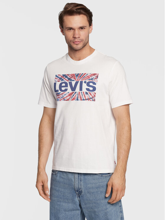Levi's® T-Shirt Camiseta 16143-0609 Biały Relaxed Fit | Modivo.pl