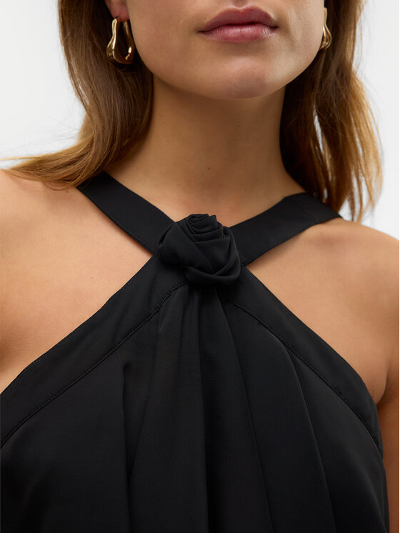 Vero Moda Koktejlové šaty Felicia 10329767 Černá Regular Fit | Modivo.cz