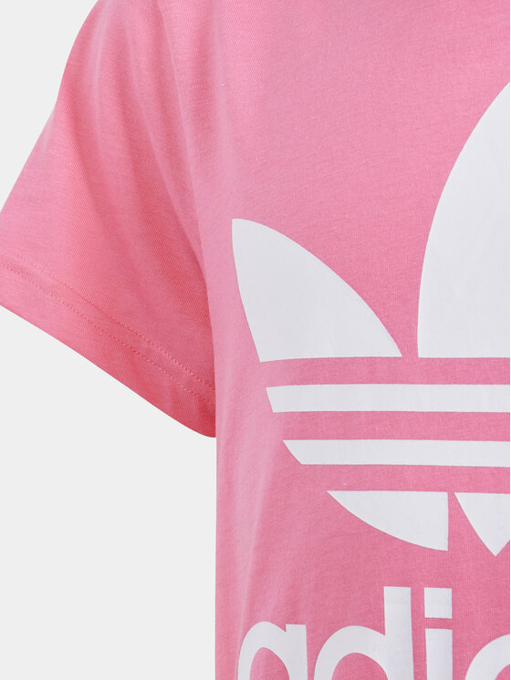 Adidas T Shirt Adicolor Trefoil In8445 Rosa Regular Fit Modivo At