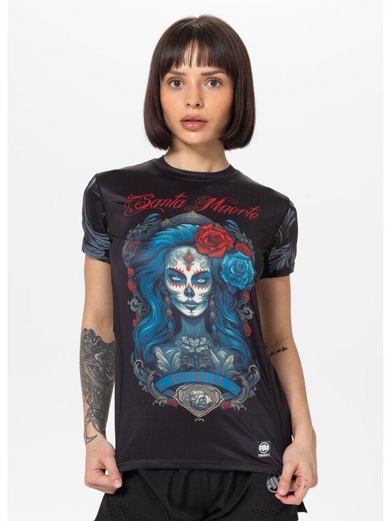 PITBULL T-Shirt Koszulka sportowa damska Mesh SANTA-MU M Czarny Regular ...