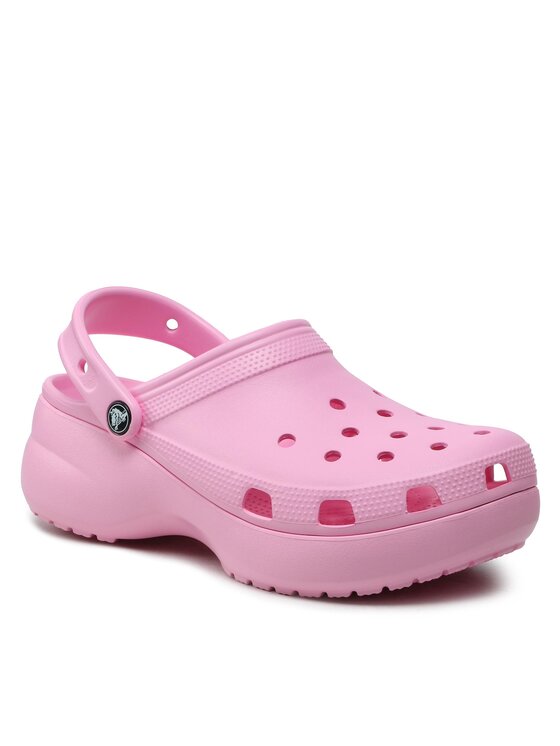 Crocs Klapki Classic Platform Clog W 206750 Różowy | Modivo.pl