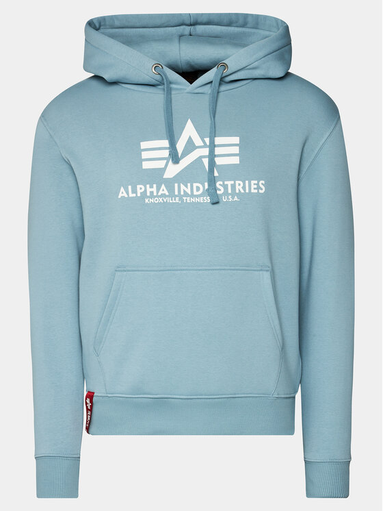 Alpha Industries Majica dugih rukava Basic 178312 Plava Regular Fit | Modivo.hr