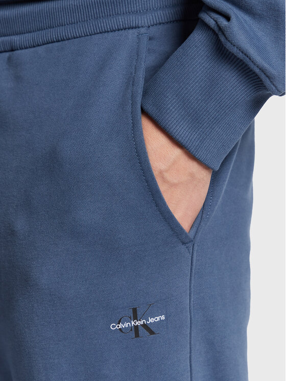 Calvin Klein Jeans Spodnie Dresowe J30j322484 Niebieski Regular Fit