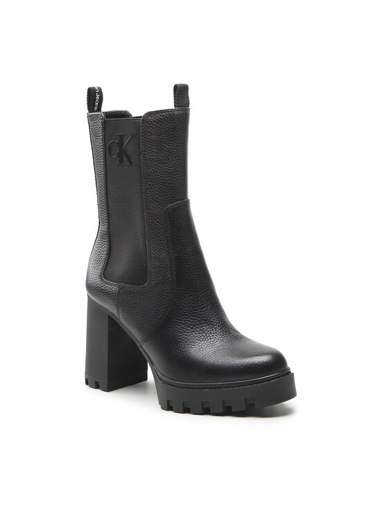 Calvin Klein Jeans Botki Platform Boot Chelsea YW0YW00727 Czarny ...