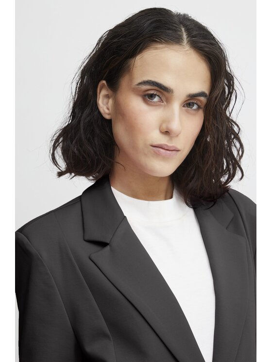 ICHI Marynarka IHKATE SUS OVERSIZE BL Czarny Over Fit | Modivo.pl