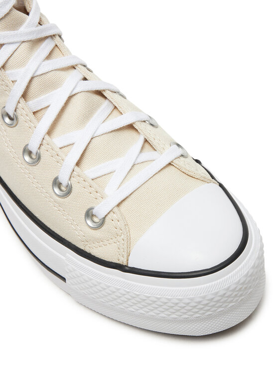 Converse Trampki Chuck Taylor All Star Lift Platform HI A08214C Beżowy ...